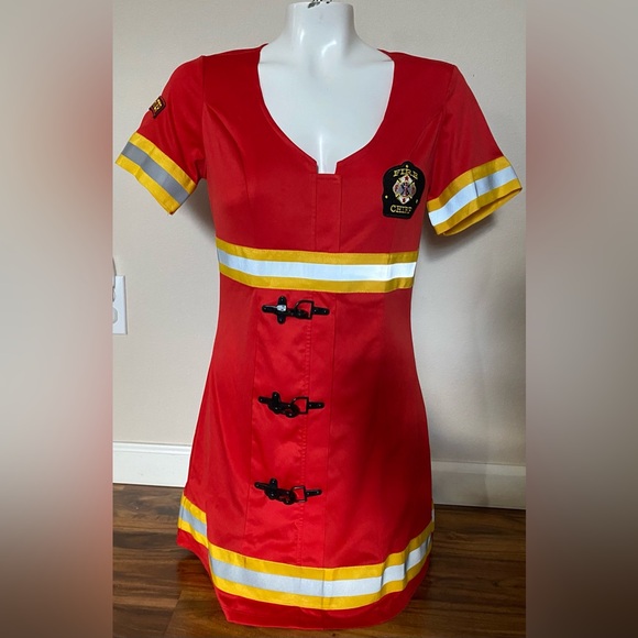 Spirit | Dresses | Spirit Halloween Fire Fighter Chief Costume Dress ...